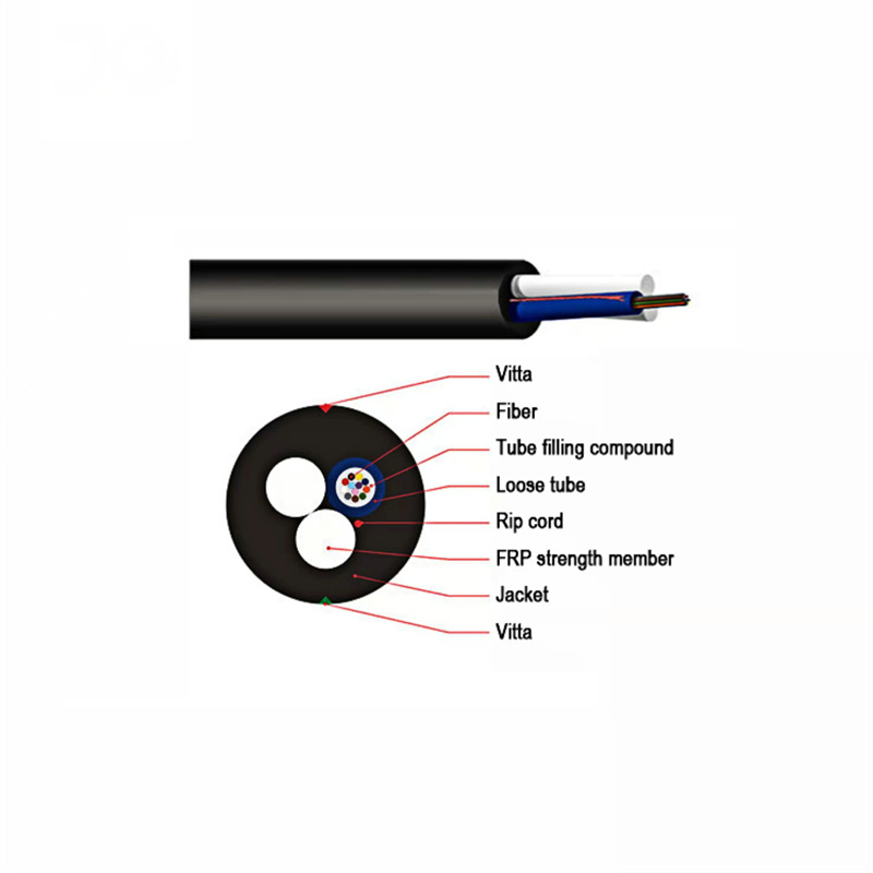 China ASU Mini ADSS fiber optic cable Self Supported G652d 9/125 12fo ...